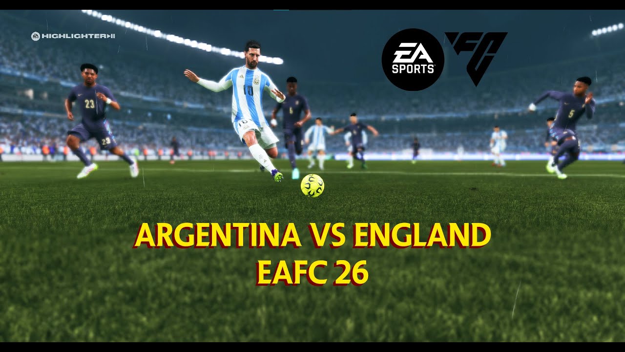 ARGENTINA VS ENGLAND MESSI VS KANE #EAFC26 #SOCCER - YouTube