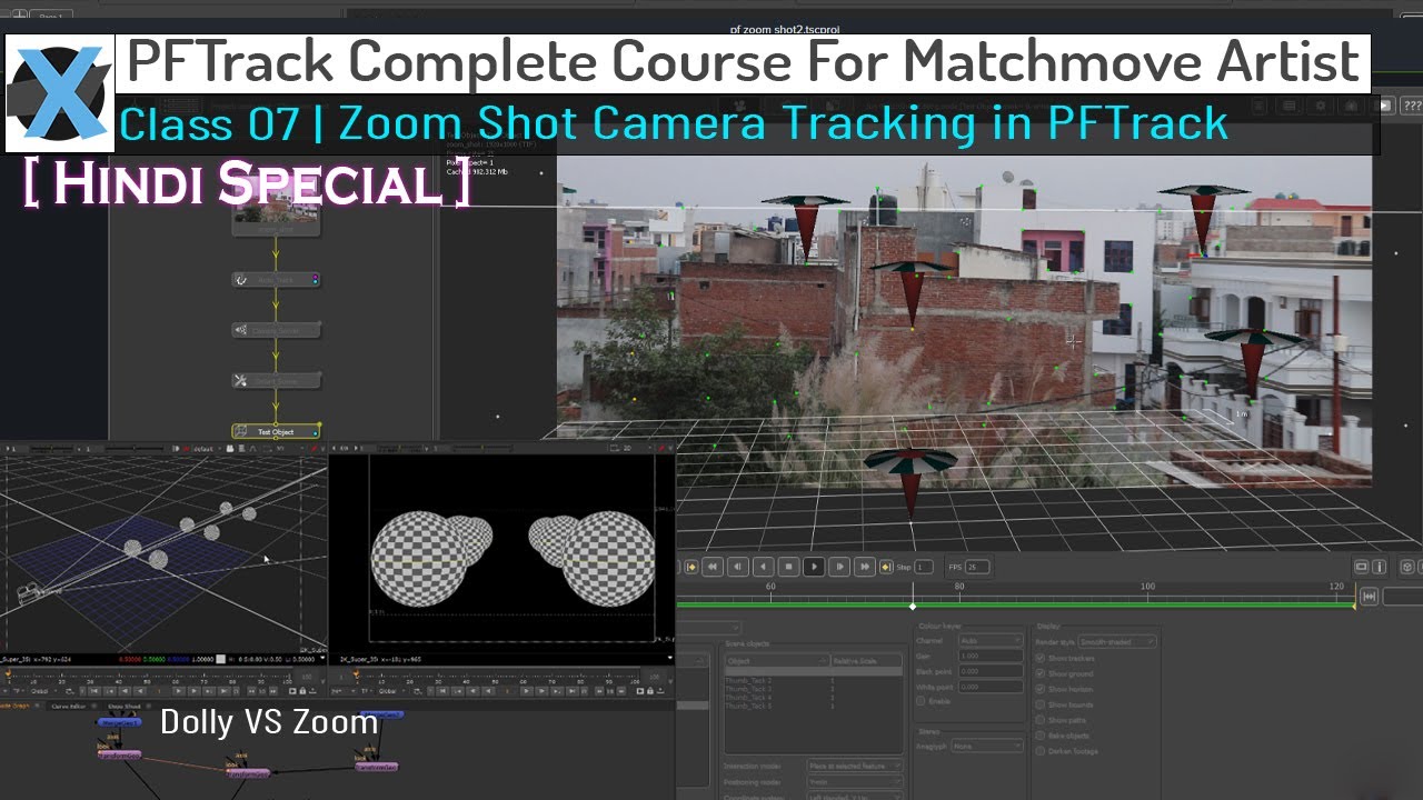 PFTrack Complete Course | Class – 07 | Zoom Shot Camera Tracking in ...