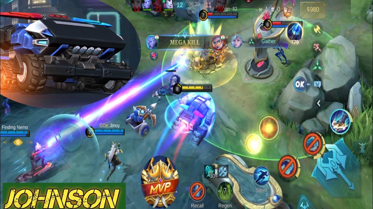 Johnson pro player MLBB! How to play by johnson - YouTube