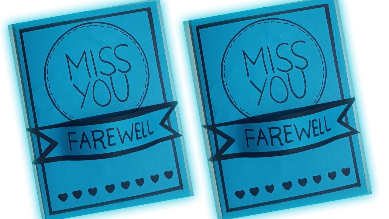 How to make Farewell card / Farewell card /Farewell greeting card ...