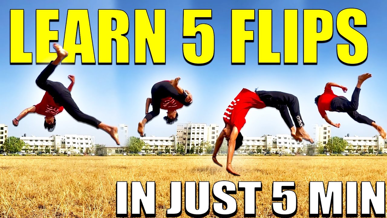 Learn 6 Flips in 5 Min / Flips progression - YouTube