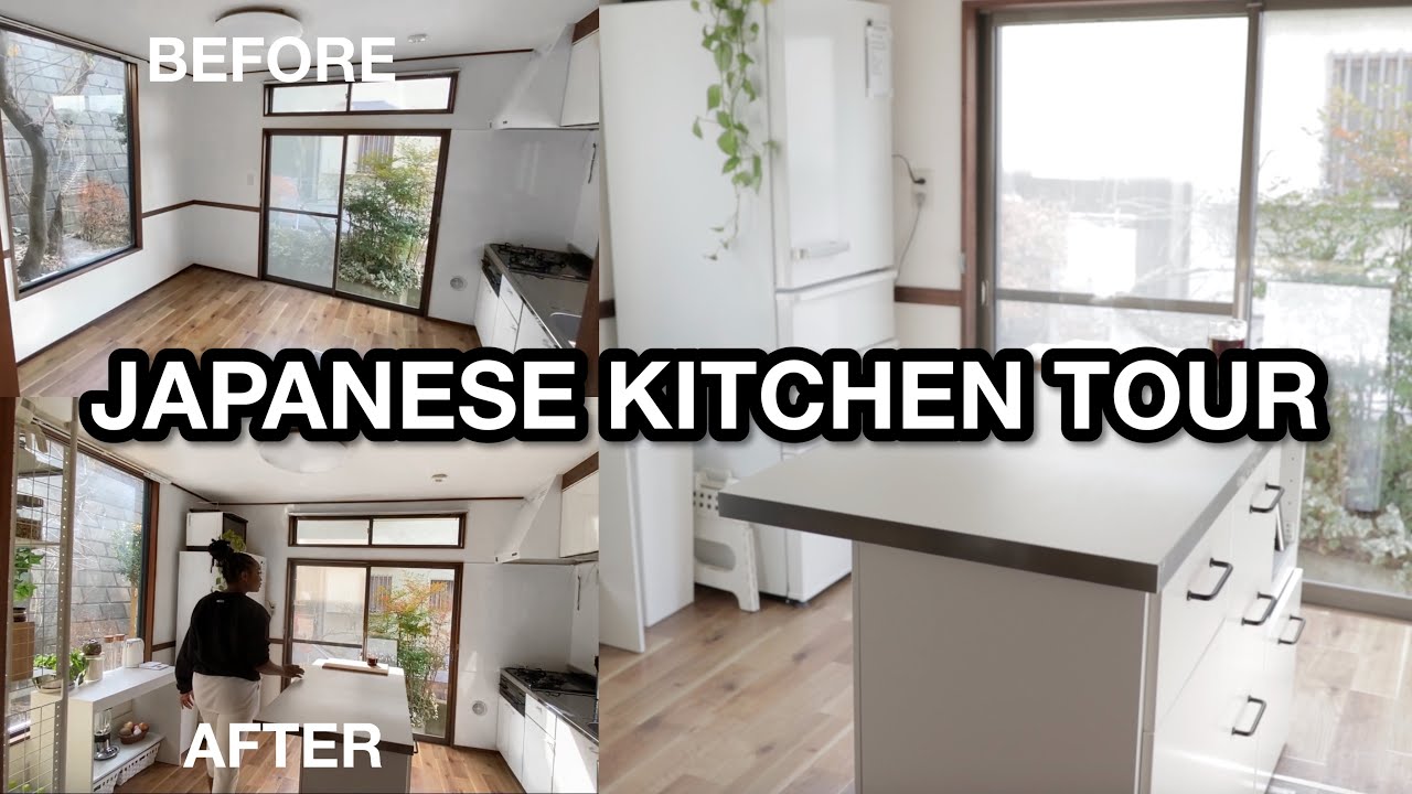 JAPANESE KITCHEN TOUR | IKEA KITCHEN ISLAND HACK Moving vlog 04 - YouTube