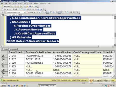 Introduction to NULLIF, ISNULL, and COALESCE in SQL Server 2005/2008 ...