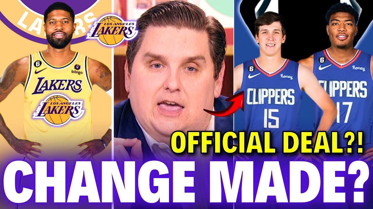 NEW TRADE! LAKERS ANNOUNCE! CHANGE MADE? TODAY'S LAKERS NEWS - YouTube