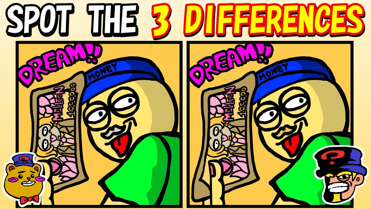 Find The Difference! : Can you find the differences? #009 [Spot the 3 ...