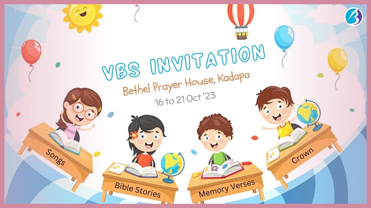 VBS Invitation 16th Oct to Oct 21st 2023 ll 8:30am to 1pm ll Bethel ...