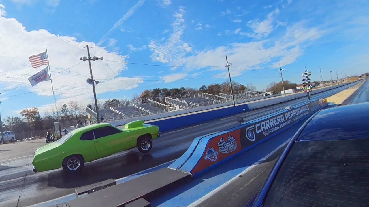 Plymouth Duster Drag Car vs Q50 Daily Driver - YouTube