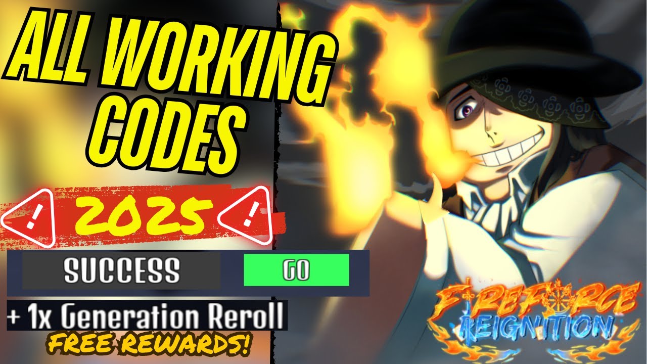 🔥 ALL NEW CODES for Fire Force Reignition 2025! 🔥 | Roblox Fire Force ...