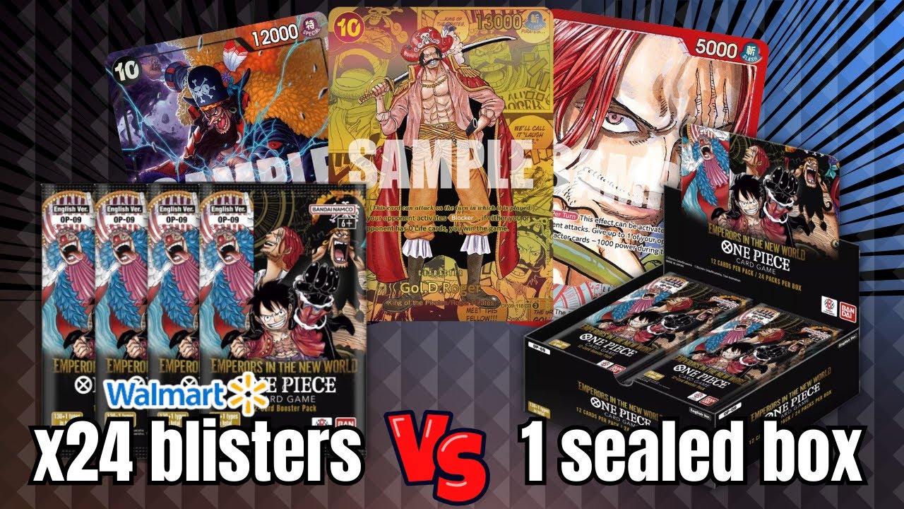 24 One Piece Blisters vs. 1 Sealed Box | OP09 Emperors in the New World ...