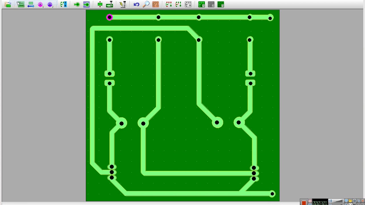 مراحل تبدیل فایل pcb به g-code - YouTube