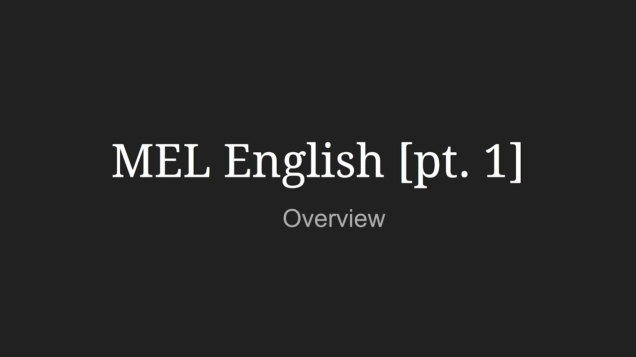 MEL English [pt. 1] - Overview [UTAU Guide] - YouTube