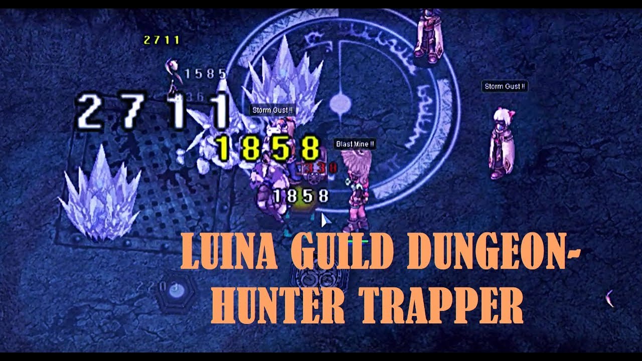 Hunter Trapper at Guild Dungeon?! Luina/Alde map Ragnarok Online ...