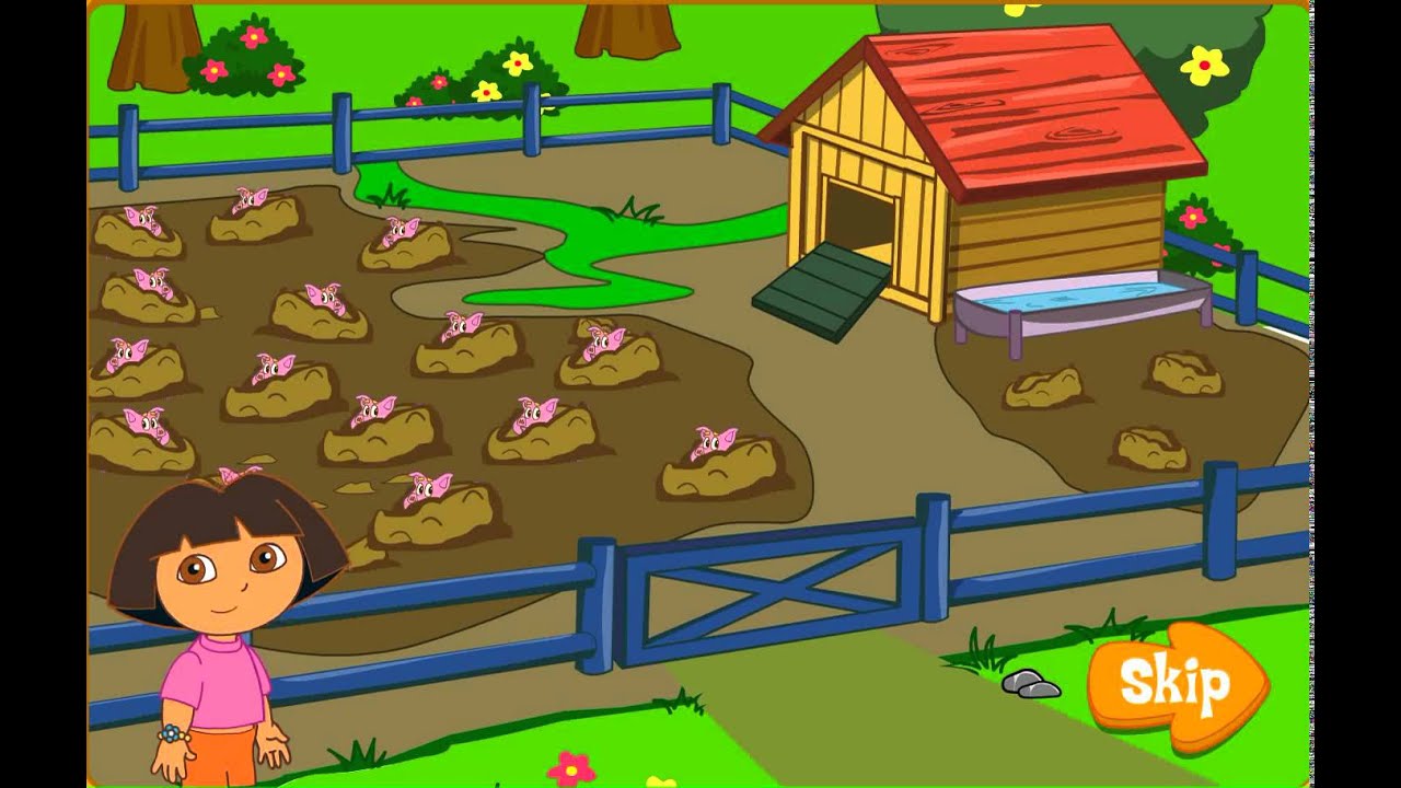Dora Saves the Farm Fun Game for Kids Dora the Explorer - YouTube