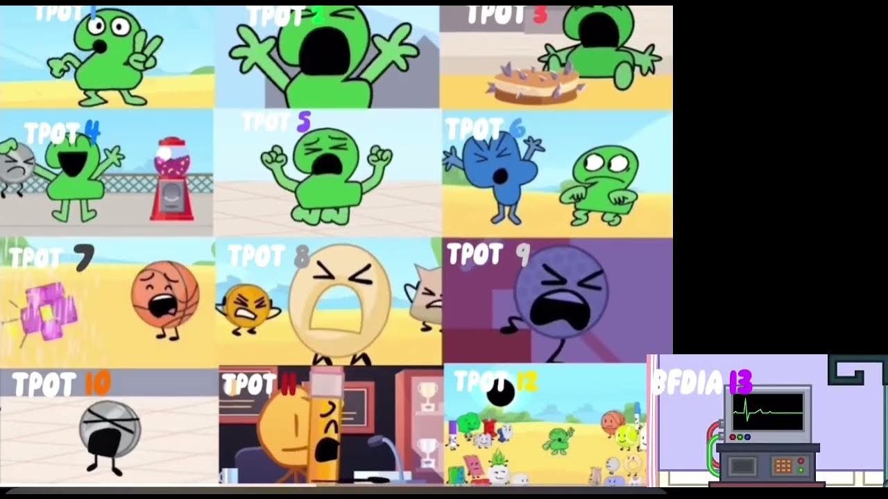 BFDIA 13-TPOT 12 Intros Synced - YouTube