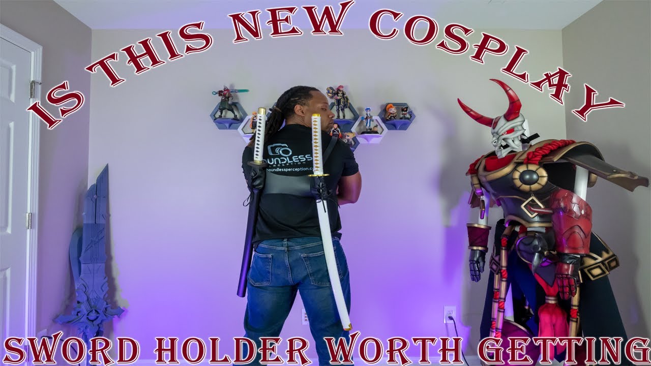 Lets Review My New Leather Sword Holder For Cosplay - YouTube