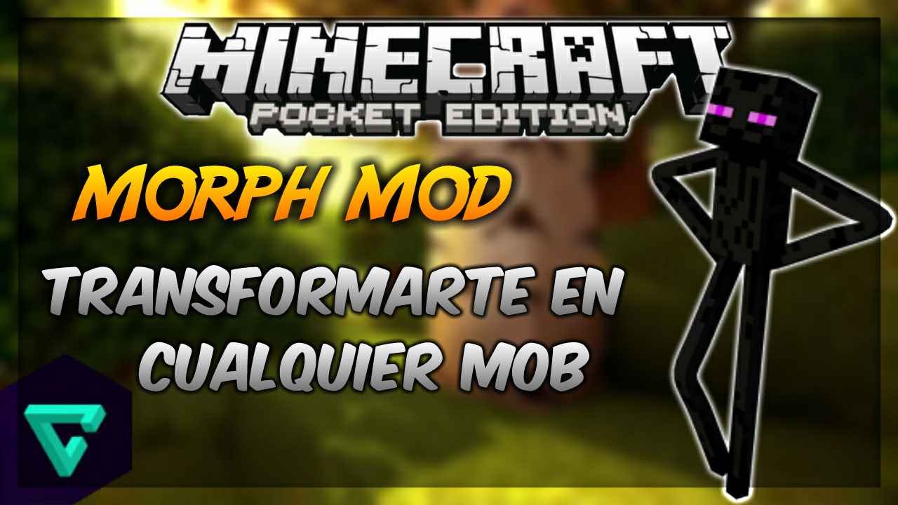 Transformate en cualquier mob! - morph mod - Minecraft PE 0.12.1 - YouTube