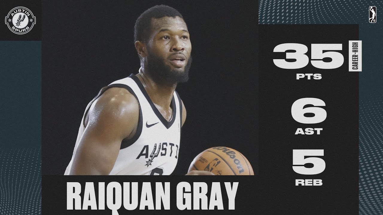 RaiQuan Gray Posts A Career-High 35 PTS Against The SLC Stars! - YouTube