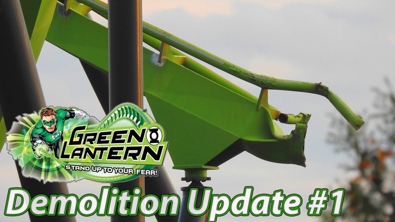 Green Lantern | Demolition Update #1 | Six Flags Great Adventure | November 29th, 2024 - YouTube