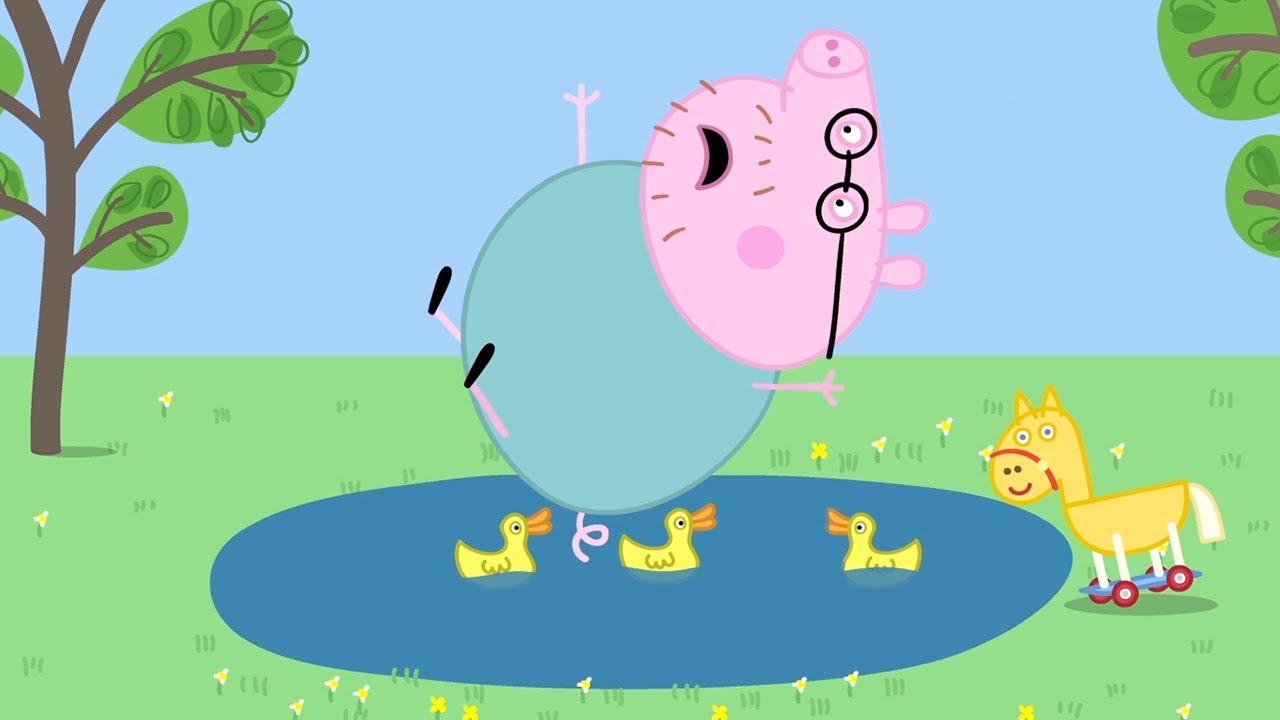 Daddy Pig Falls in the Pond! - YouTube
