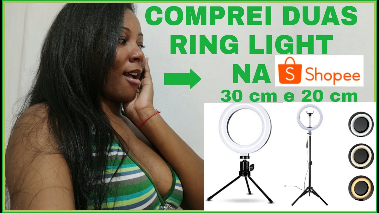 UNBOXING RING LIGHT 20 E 30 CM (Shopee) - YouTube
