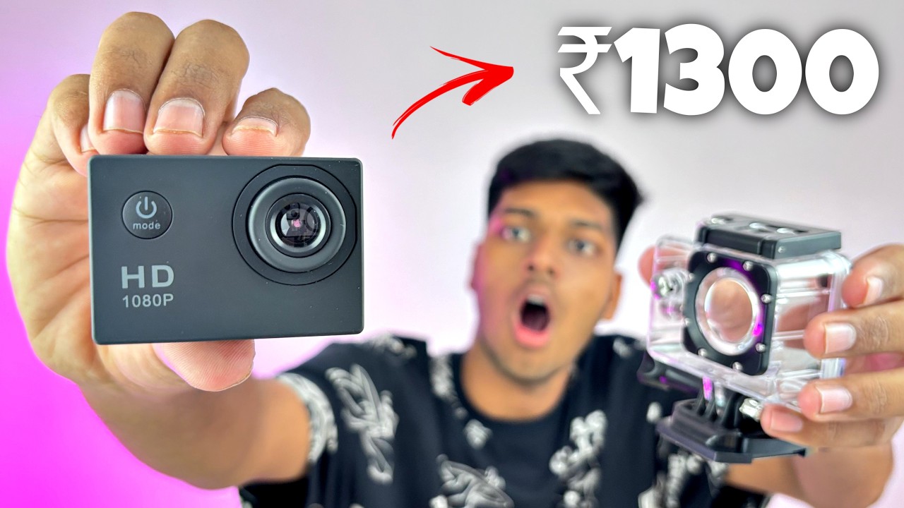 Cheapest ACTION CAMERA only ₹1300⚡️Unboxing and review 😱 - YouTube