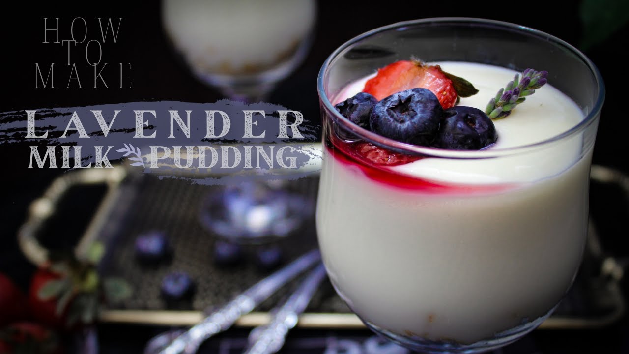 Lavender Milk Pudding Recipe | Summer Dessert Ideas 😊 - YouTube