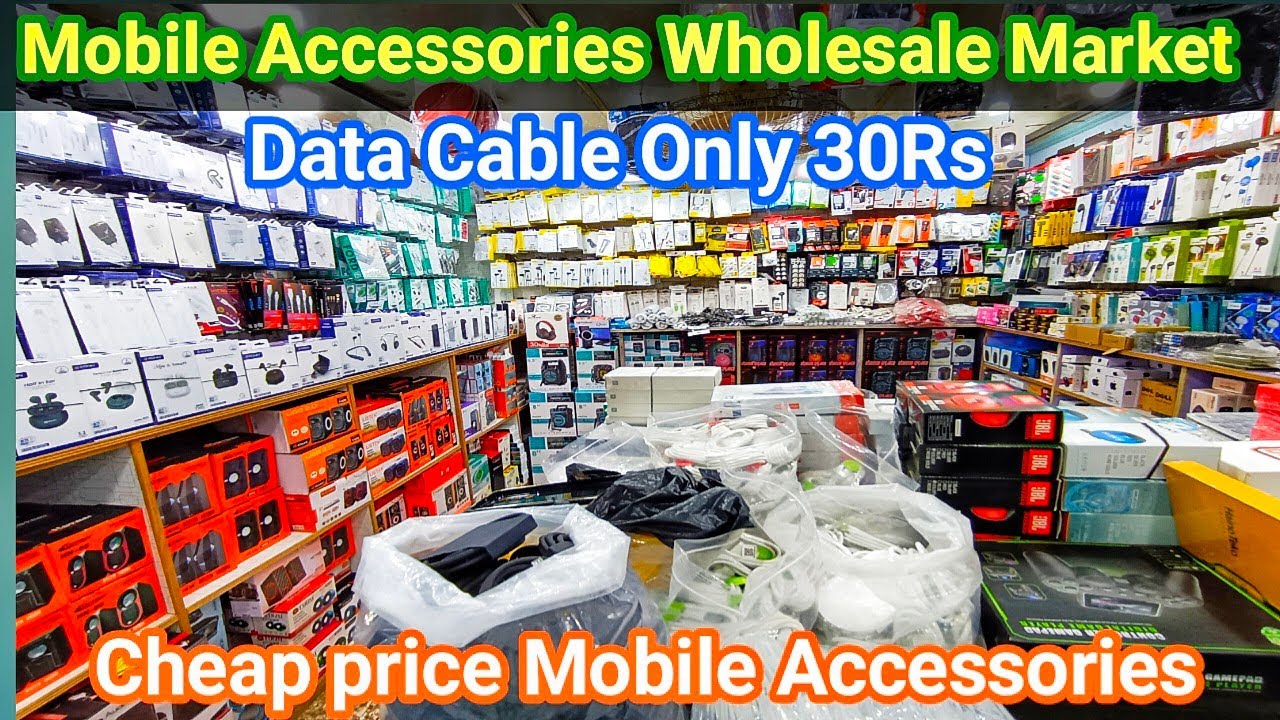 Mobile Accessories Wholesale Market in Karachi | Cheap Mobile Accessories | Data Cable Only 30Rs ...