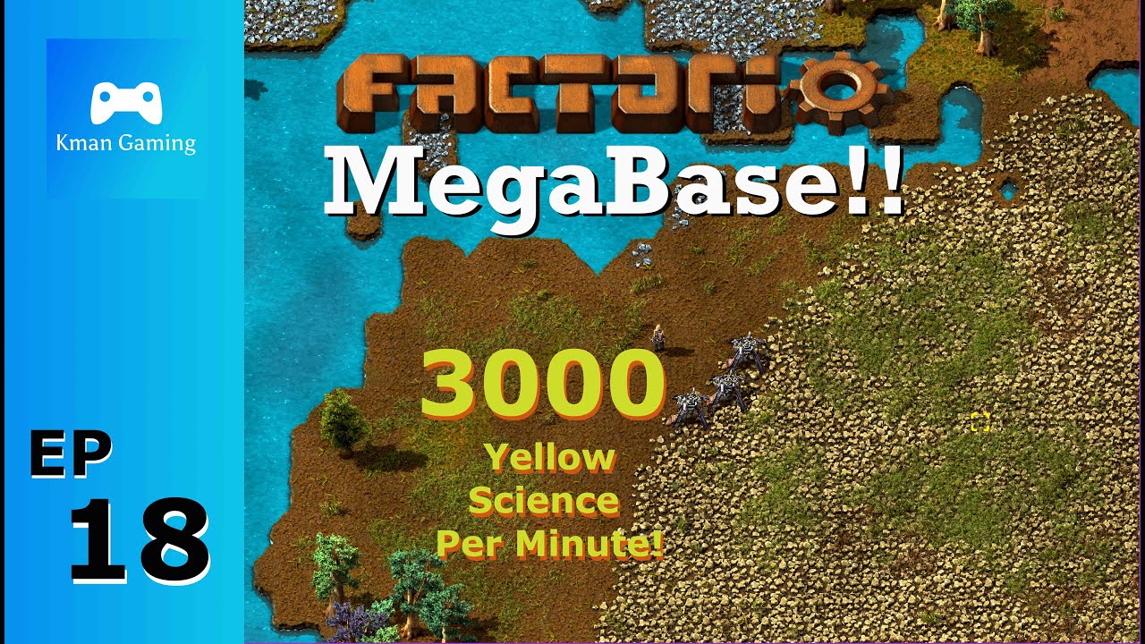 Factorio lets play: 3000 Yellow Science per minute - Ep18 - YouTube