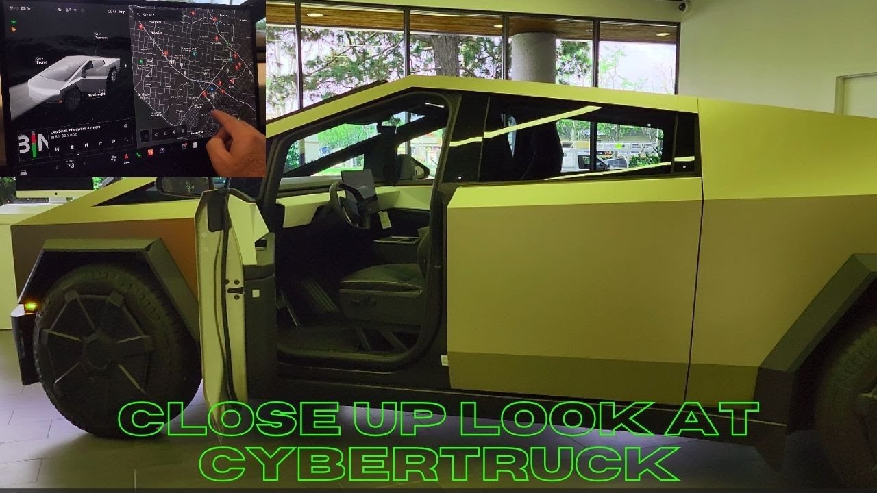 Close up look at Cybertruck - YouTube