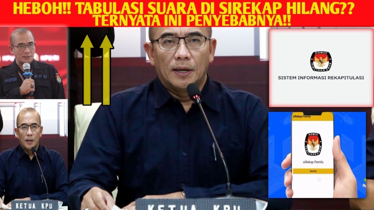 HEBOH TABULASI SUARA DI SIREKAP HILANG APAKAH INI TANDA KECURANGAN PEMILU PADA TAHUN INI - YouTube