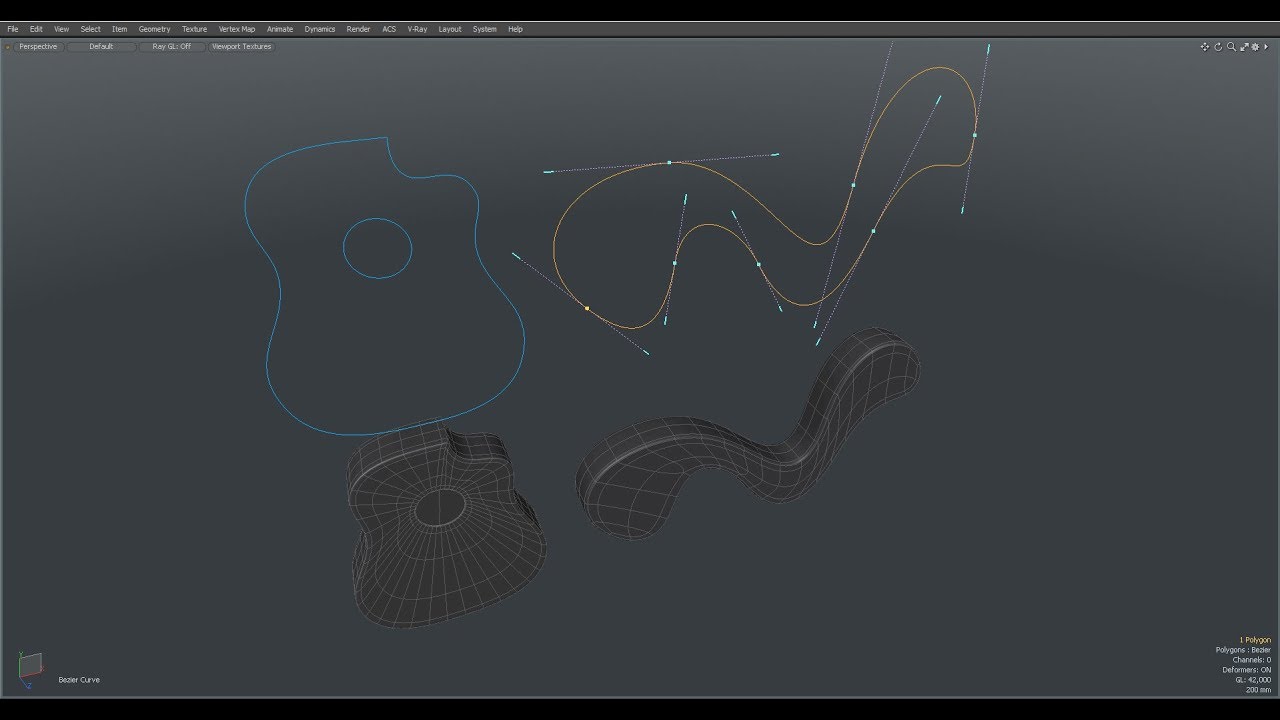 Use of Curves in Modeling and «Fill» MODO - YouTube