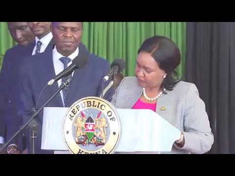 MERCY WANJAU SWORN IN AS SECRETARY TO THE CABINET - YouTube