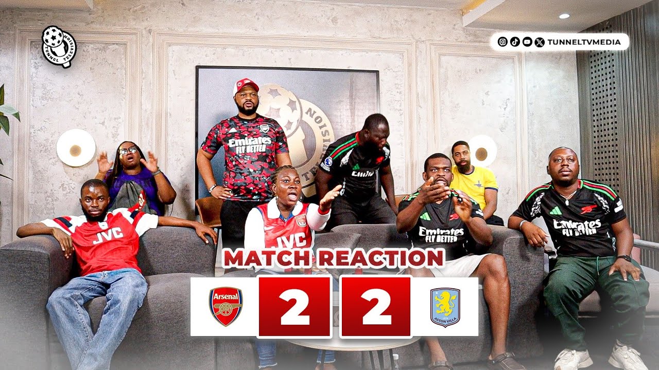 Arsenal 2-2 Aston Villa | Full Fan Goal celebrations | Martinelli ...