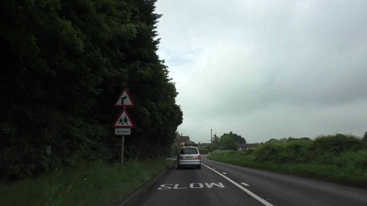 Driving On The A4103 From Worcester, Worcestershire To Cradley ...