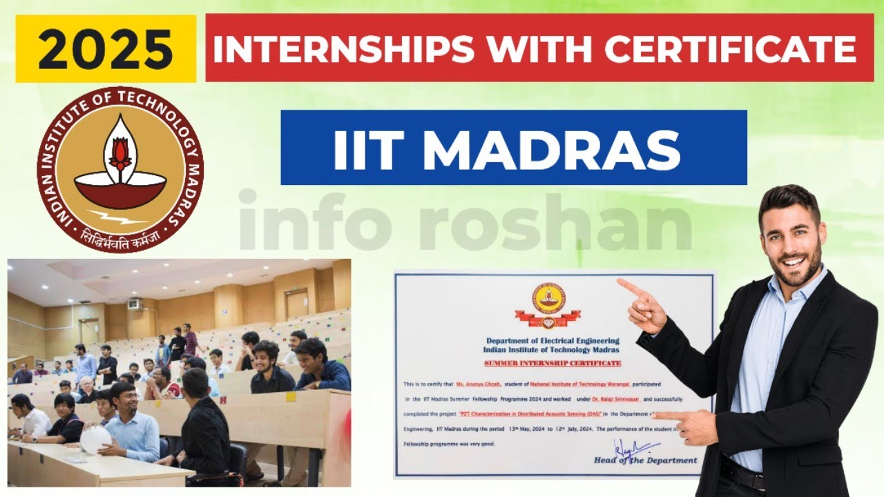 IIT Madras internship with certificate | Internship 2025 | Internship ...