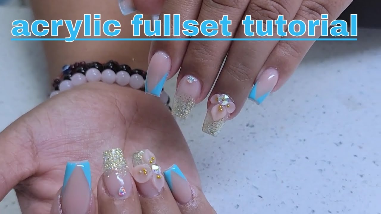 Acrylic Fullset Nail Tutorial For Beginners Laura Couture Youtube