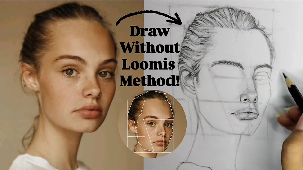 Without Loomis method – Draw the Face with a Different Method | step-by ...