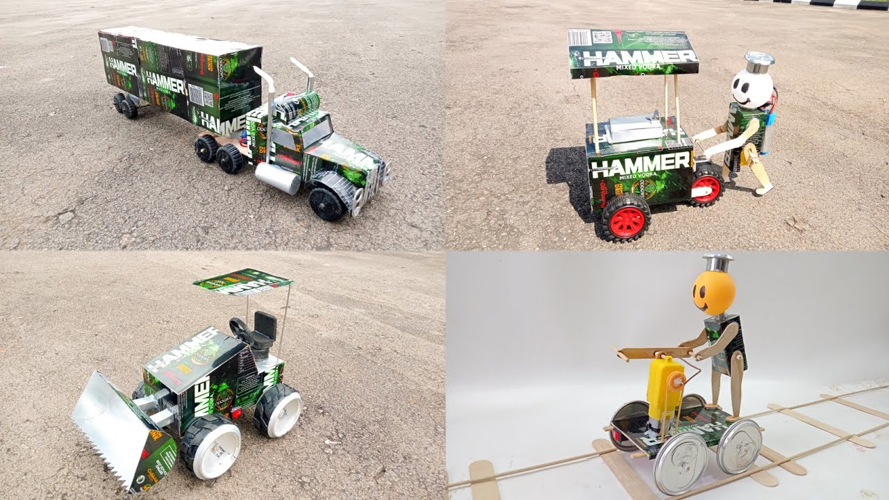 Amazing 4 Toys made from Aluminium Can - Pepsi Can Crafts - YouTube