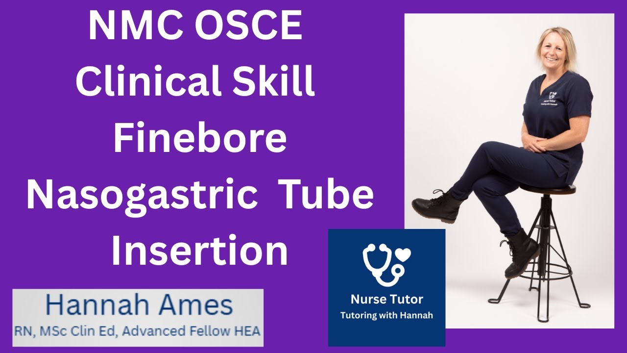 NMC OSCE Fine bore Nasogastric Tube - YouTube