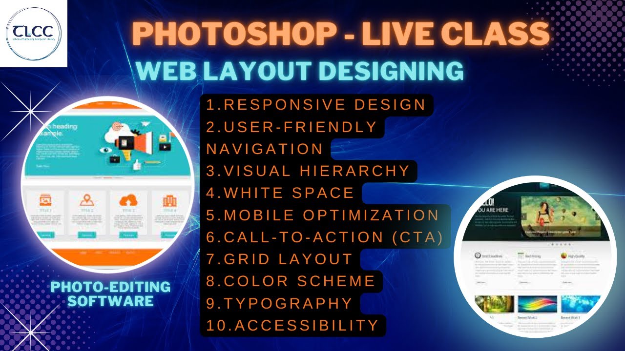 37- Photoshop Web Layout Design Live Class | TLCC - YouTube
