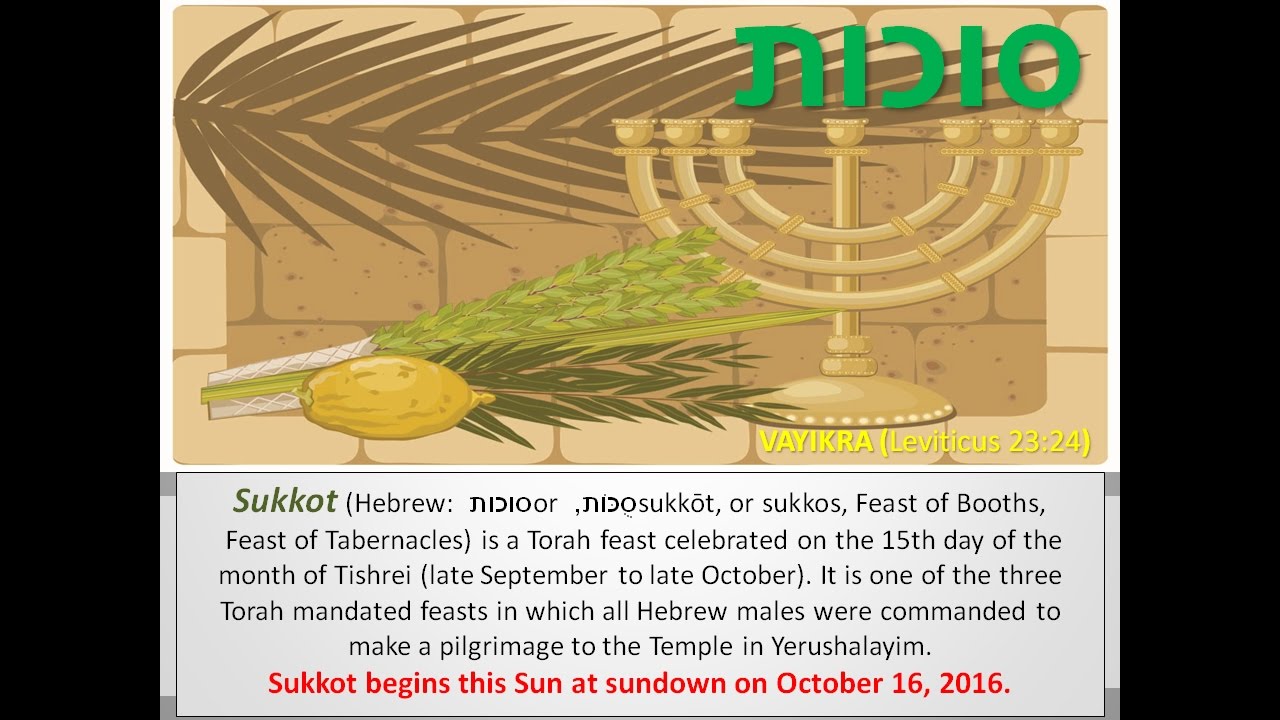 Sukkot 2016 - The feast when Messiahs Yeshua was born - YouTube