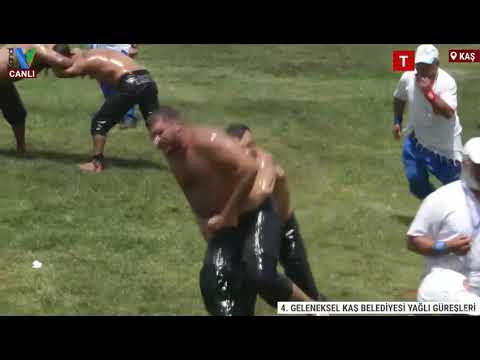 Yusuf Can Zeybek - Tanju Gemici 1.TUR 4. Kaş Yağlı Güreşleri❗ (24 Mayıs 2025)