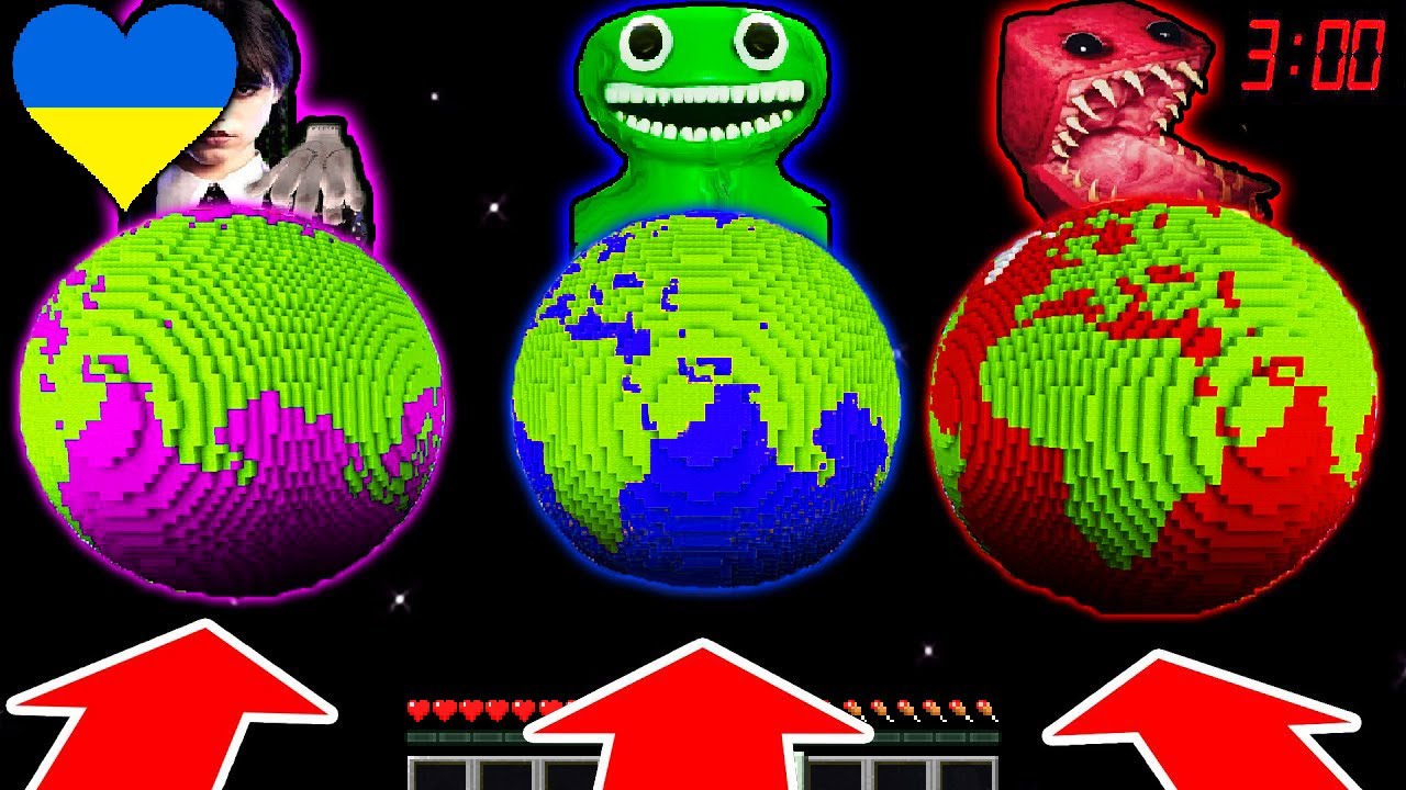 do not choose the wrong PLANET minecraft WEDNESDAY garten of banban ...