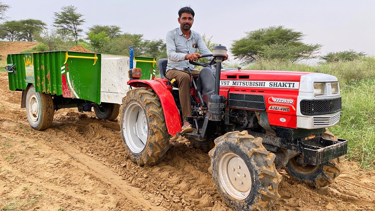 My Mini Tractor VST 4Wd Full Loaded Trolley with Performance || Mini ...