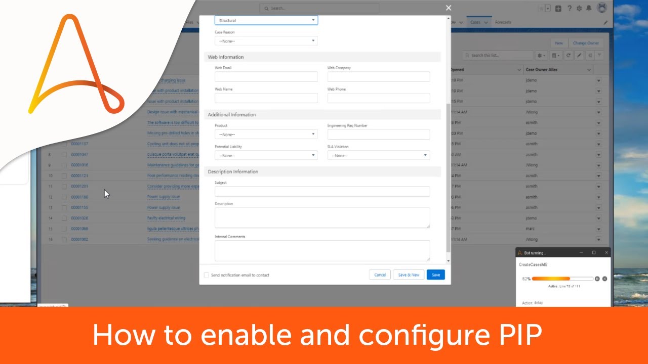 How to configure PIP to run bots in virtual window | Automation 360 ...
