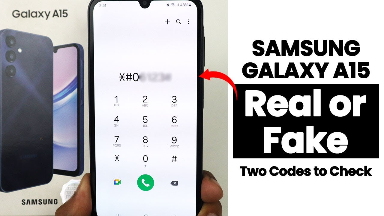 2 Codes to Check If Samsung A15 is Real or Not? - YouTube