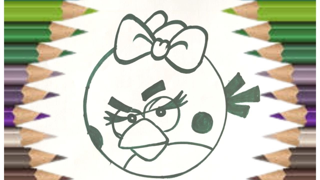 How To Draw Pink Angry Bird||Step by Step Drawing. - YouTube