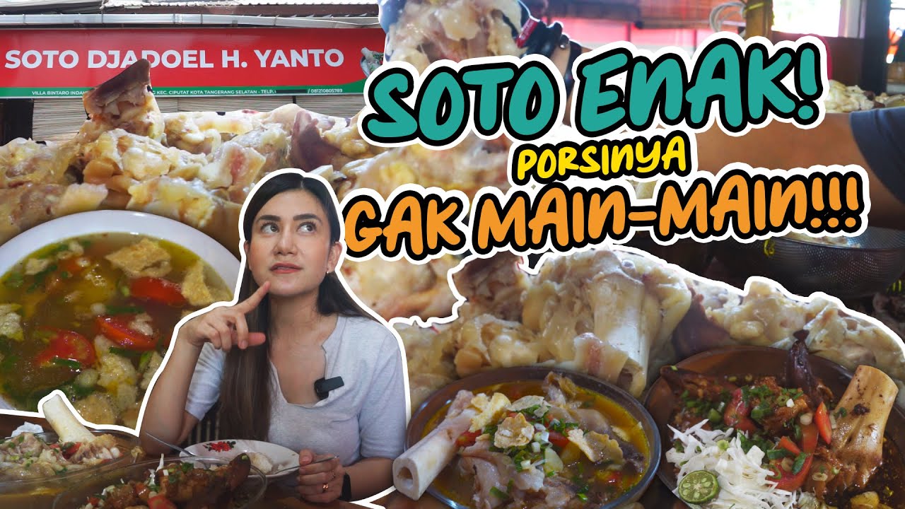 GILAK! GRAGOT SOTO KAKI SAPI JUMBO GAK MAIN-MAIN ENAKNYA | SOTO DJADOEL ...