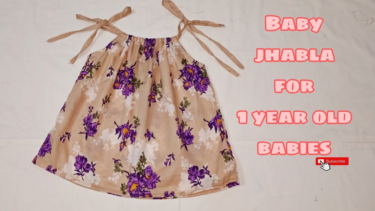 Baby jhabla for 1 year old babies simple & easy jhabla cutting ...