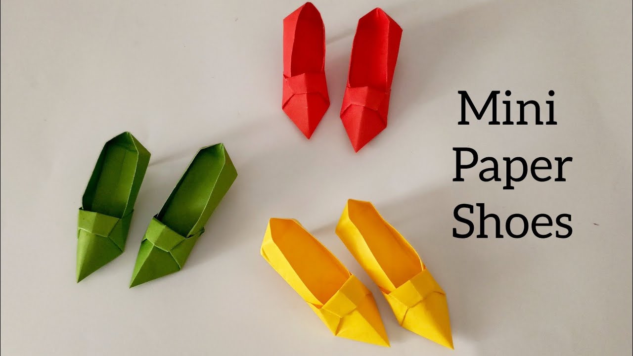 DIY MINI PAPER SHOES / Paper Crafts For School / Paper Craft / Easy ...